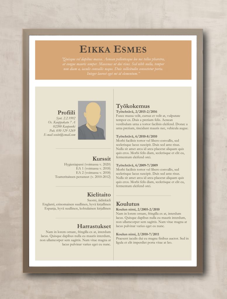 Neljä uutta CV-pohjaa - Amisrekry